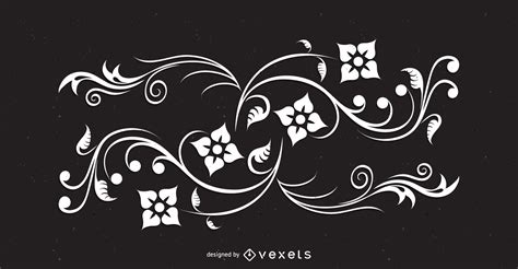 Abstract Floral Swirls Illustration Vector Download