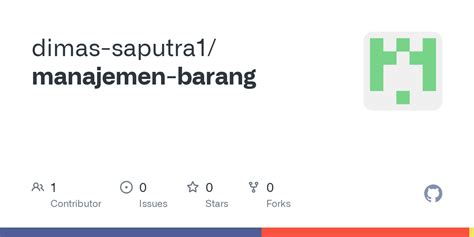 Github Dimas Saputra Manajemen Barang