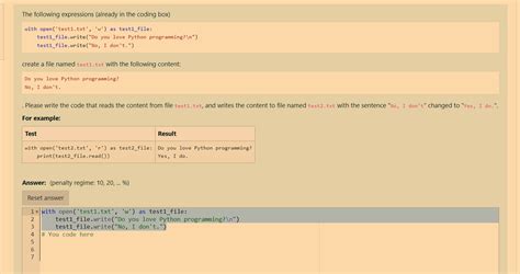 Solved The Following Expressions Already In The Coding Box