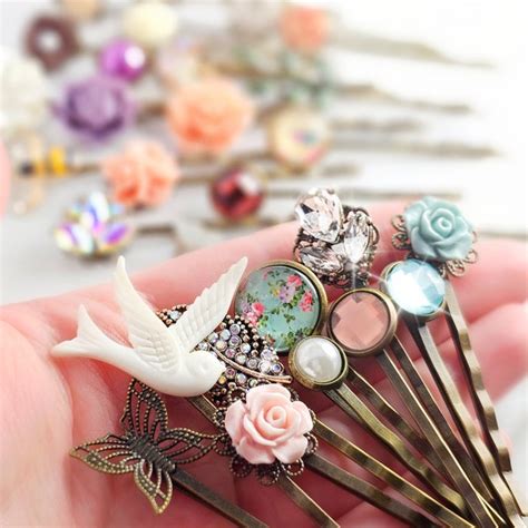 Decorative Bobby Pins Hair Etsy