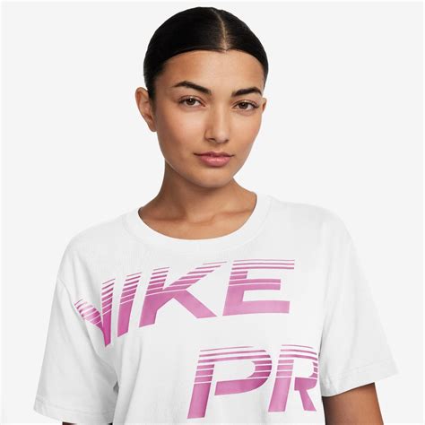 Nike W Nk Pro Grx Ss Fq White