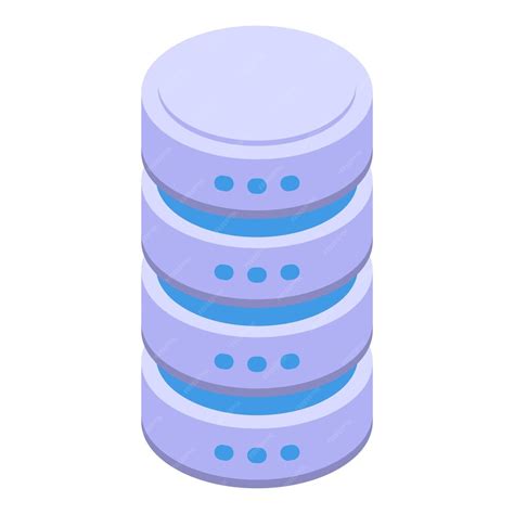 Premium Vector Database Server Icon Showing Data Storage For Cloud Computing