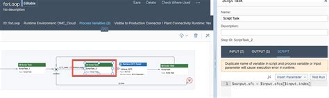 looping in production process of dmc sap community