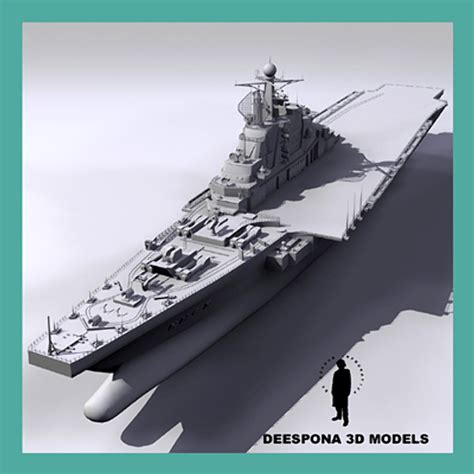 Uss Hornet Aircraft Carrier 3d Model
