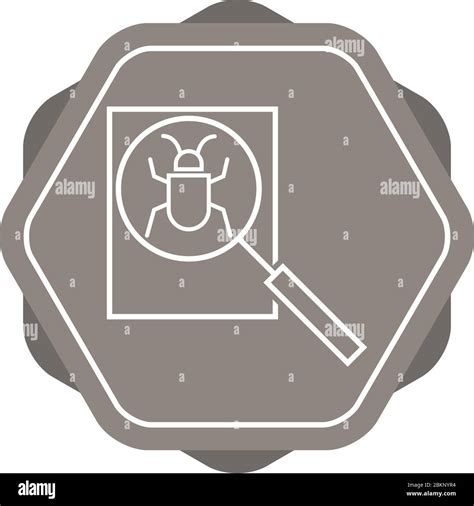 Beautiful Detect Bug Vector Line Icon Stock Vector Image And Art Alamy