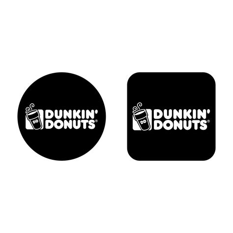 Dunkin Donuts Logo Black And White 25270511 Vector Art At Vecteezy