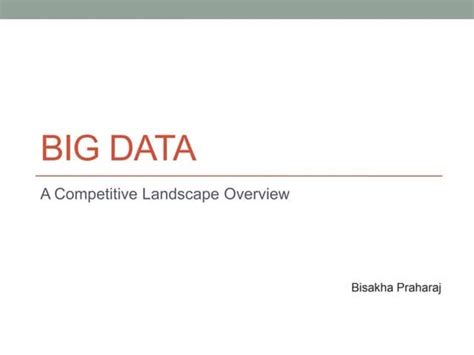 Big Data Landscape 2016 Ppt
