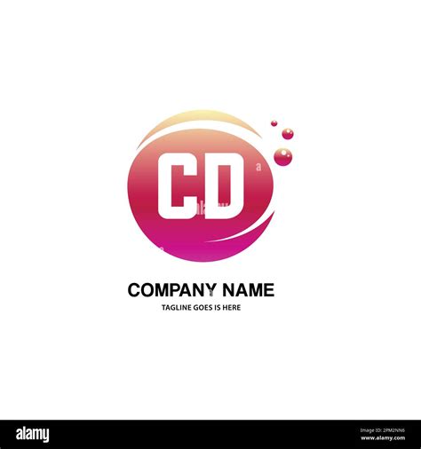 Initial Logo With Colorful Circle Template Vector Stock Vector Image And Art Alamy