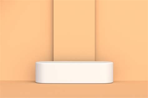 베이지색 배경에 빈 연단 빈 Piedestal 제품 발표 쇼룸 갤러리 3d 렌더링 0명에 대한 스톡 사진 및 기타 이미지 0