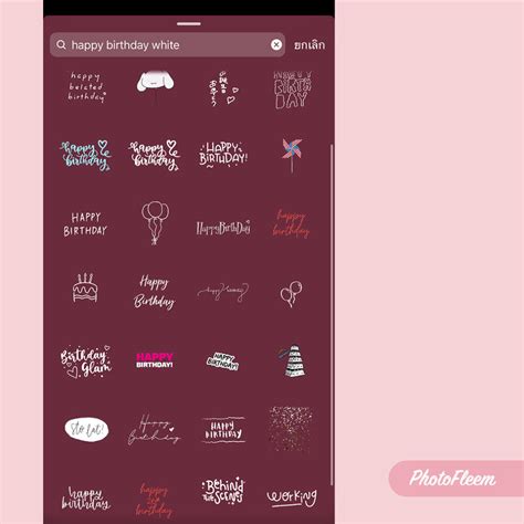 มัดรวม 9  แต่งไอจีสตอรี่ อวยพรวันเกิดน่ารักๆ Photofleem