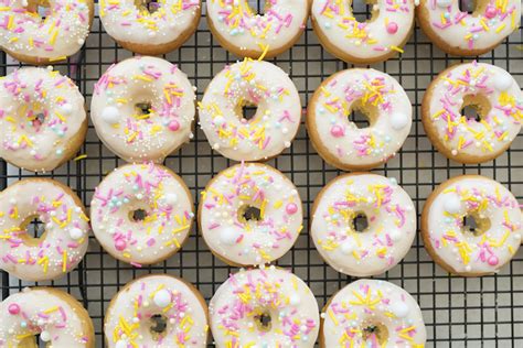Pretty In Pistachio Lemon Cake Donuts With Fancy Sprinkles Pretty