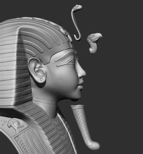Tutankhamun Mask 3d Model 3d Printable Cgtrader