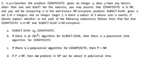 Solved 2 4 Pts Consider The Problem Composite Given An