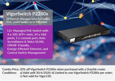 Draytek Vigorswitches Special Combos I Lan Technology