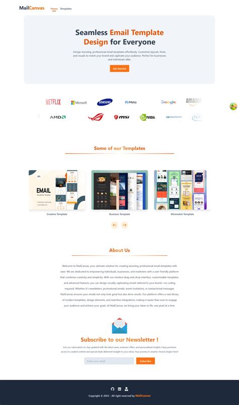 react javascript nodejs tailwindcss mongodb emailbuilder