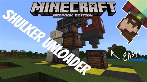 Minecraft Bedrock Auto Shulker Unloader Tutorial YouTube