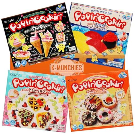 K Munchies Kracie Popin Cookin Kits 4 Pack Assorted