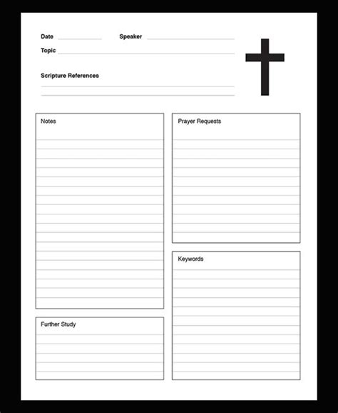 Sermon Notes Template Templates Hexagon