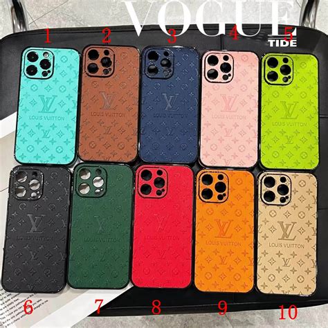 Louis Vuitton Plating Embossed Leather Case For Iphone 16 15 14 13 12