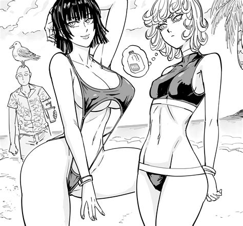 Tatsumaki Fubuki And Saitama One Punch Man Drawn By Bbbaalbuddy
