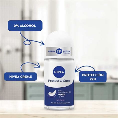 Desodorante Femenino Nivea Protect And Care Roll On 50 Ml Jumbo