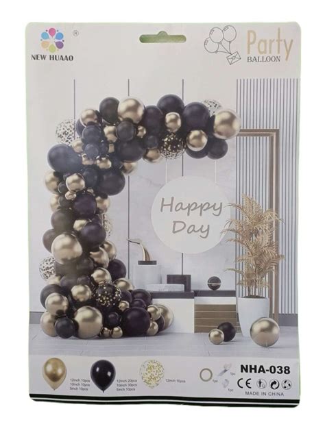 Black Gold Balloon Garlandarch Kit Shop Today Get It Tomorrow
