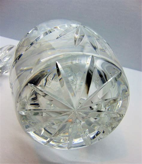 Vintage Pinwheel Crystal Decanter Etsy