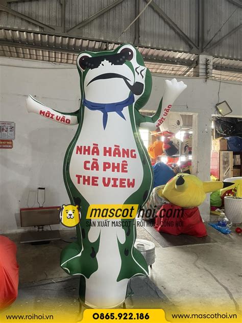 Rối Hơi ếch Xanh Mascot Hơi May Và Cho Thuê Mascot Hơi Uy Tín Chất Lượng