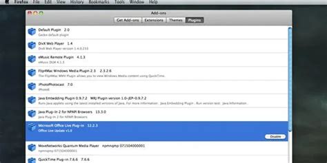 how to disable and uninstall mozilla firefox add ons plug ins