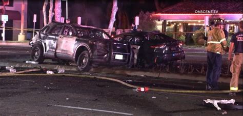 California Police Officer Killed Another Injured In Fiery Crash