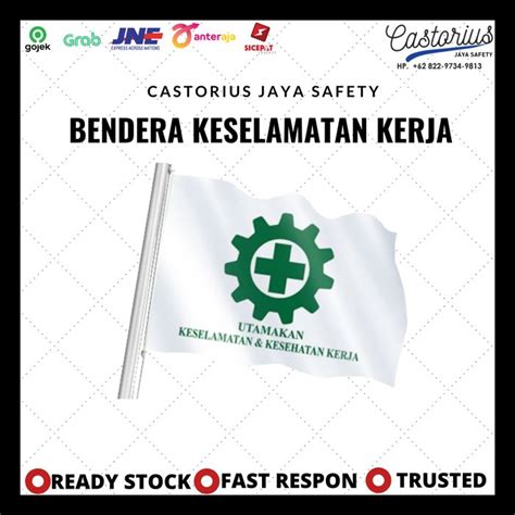 Jual BENDERA KESELAMATAN KERJA BENDERA SAFETY STANDAR DISNAKER BENDERA