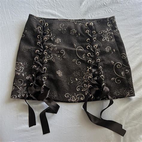 Dollskill Widow Brand Ribbon Lace Corset Skirt Size Depop