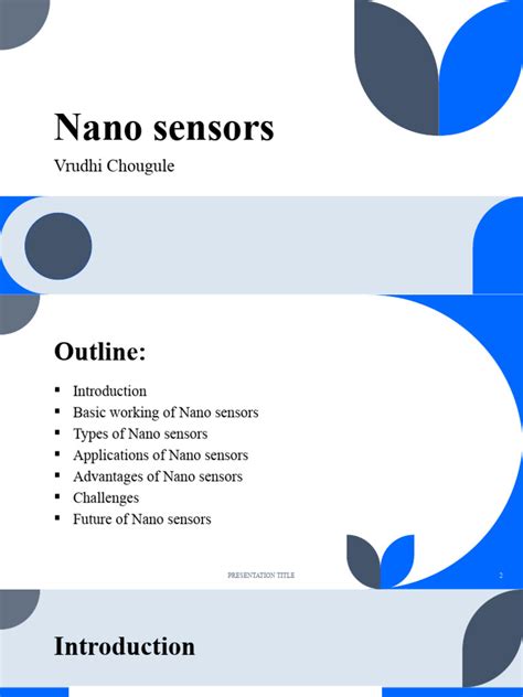 Nanosensors And Its Application Download Free Pdf Nanotechnology Sensor