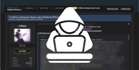 1300万astro、maybank和spr用户数据被放上网售卖！ mdroid