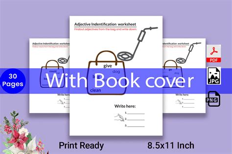 Adjective Identification Worksheets V 1 Graphic By Hitubrand · Creative