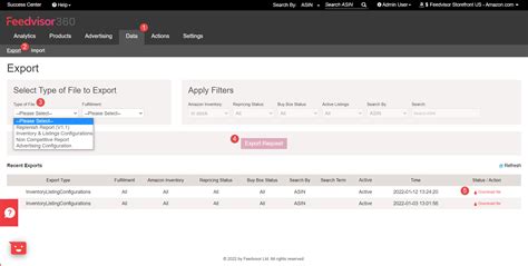 How To Export Import Via The Dashboard Welcome To Feedvisor Knowledge Base