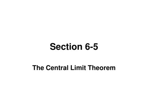 PPT Understanding The Central Limit Theorem PowerPoint Presentation Free Download ID 2716732