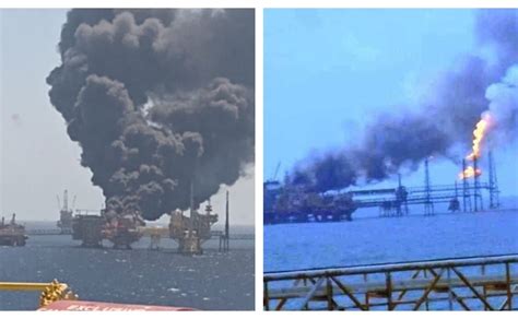 Video Explota Plataforma Ku Alfa De Pemex En Campeche