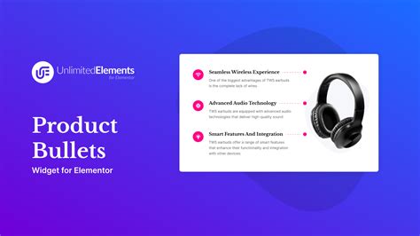 Product Bullets Widget For Elementor Unlimited Elements For Elementor