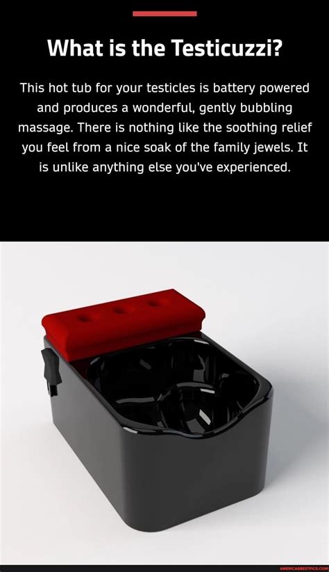 What Is The Testicuzzi This Hot Tub For Your Testicles Is Battery