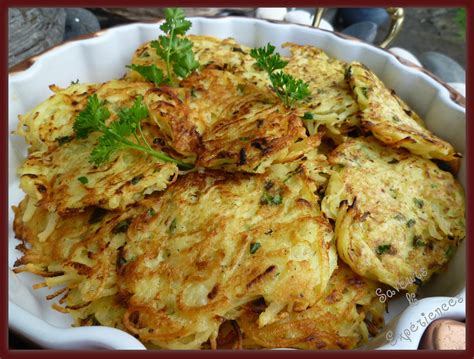 Saveurs et Expériences Galettes de Pommes de Terre aux Herbes