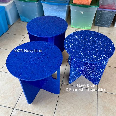 Recycled Plastic Stoolcoffee Tablebedside Stand Made To Order In Eu