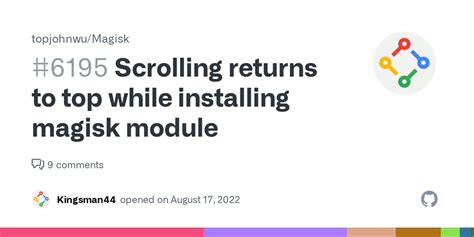 Scrolling Returns To Top While Installing Magisk Module · Issue 6195