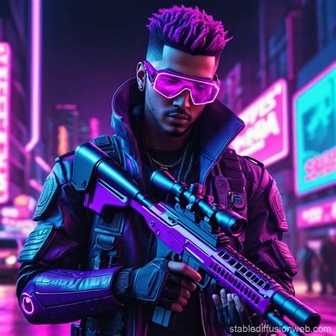 Man With Sniper Rifle Stable Diffusion Online