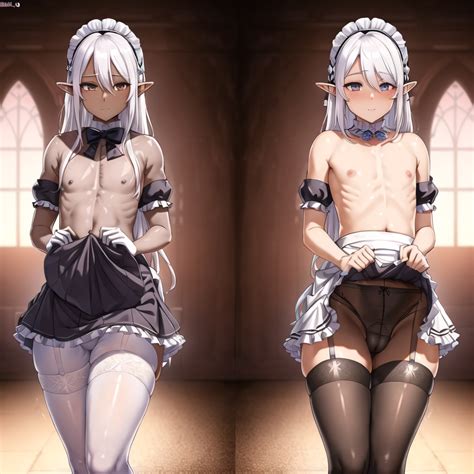 Rule 34 Ai Generated Apron Crossdressing Elf Flat Chest Maid 7395910