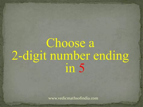 Squaring A Digit Number Ending In Ppt