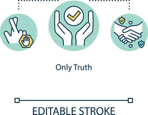 Only Truth Concept Icon 3525918 Vector Art At Vecteezy