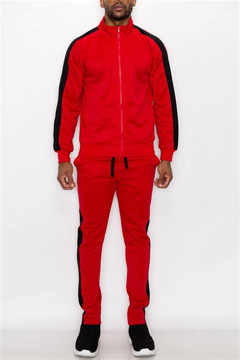 Essential Side Stripe Track Suit Victorioususa