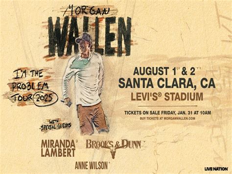 Get Your Morgan Wallen Tickets For Santa Claras Levis Stadium