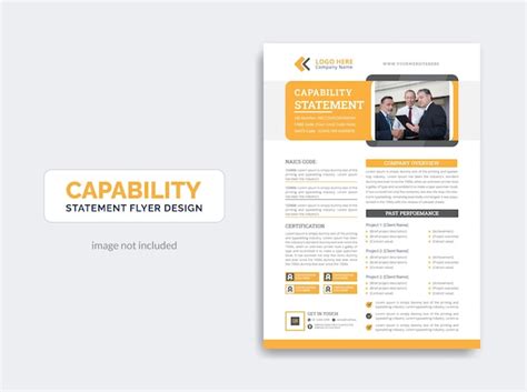 Premium Vector Capability Statement Federal Government Capability